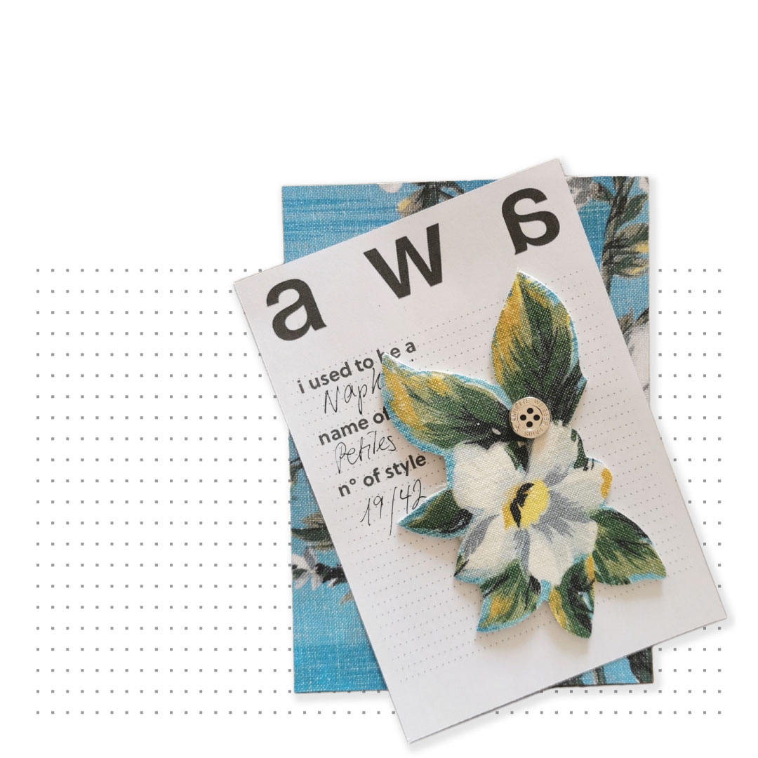 poppy vintage - broche à bouton -Annette Weisser - Annette Weisser